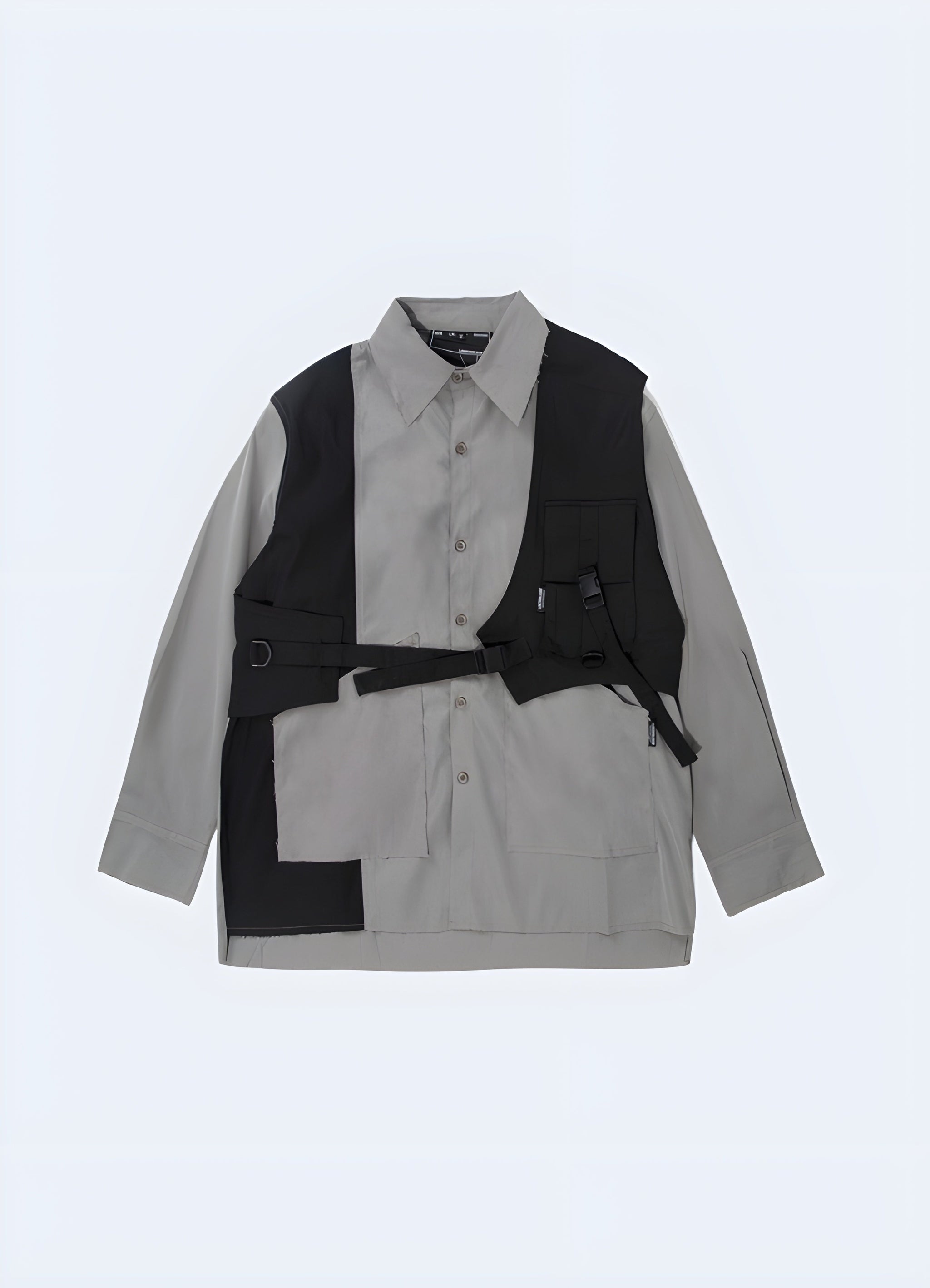 Black Half Vest – Techwear Canada