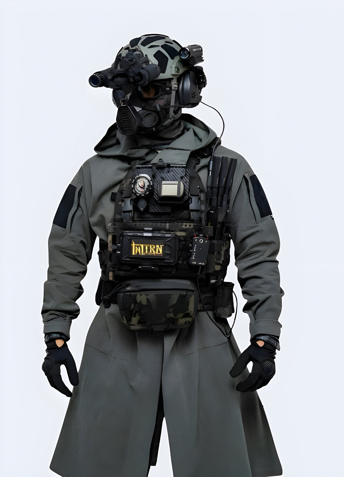 Military Tactical Long Coat – Techwear Canada